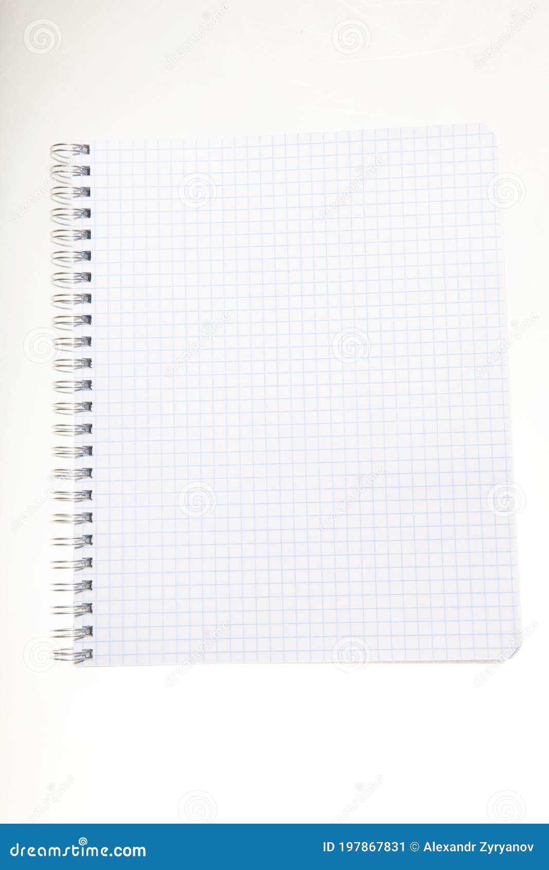 Blank White Worksheet Exercise Book and Back To School Design Stock ...
