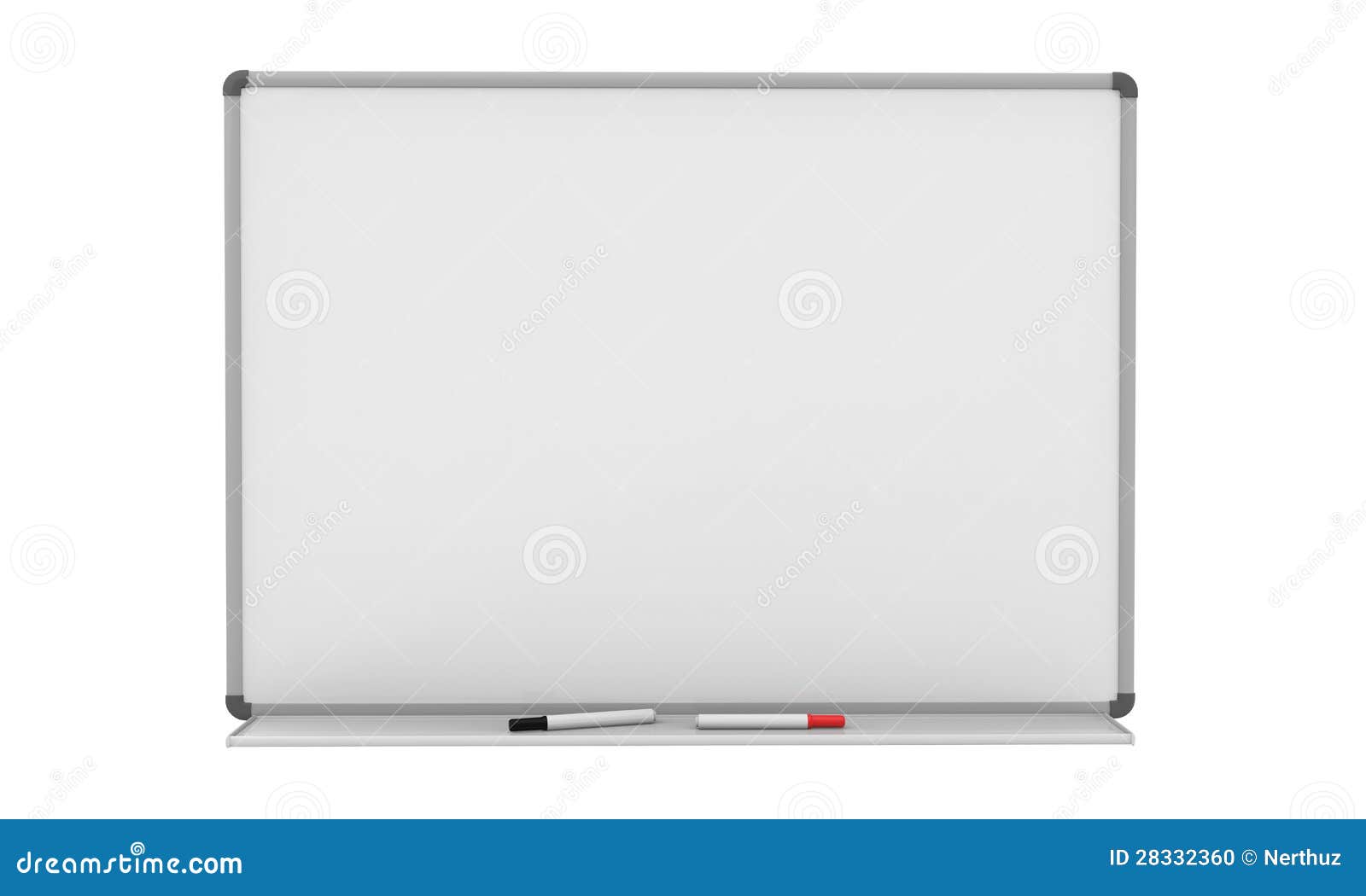 Blank Whiteboard stock illustration. Illustration of copyspace - 28332360