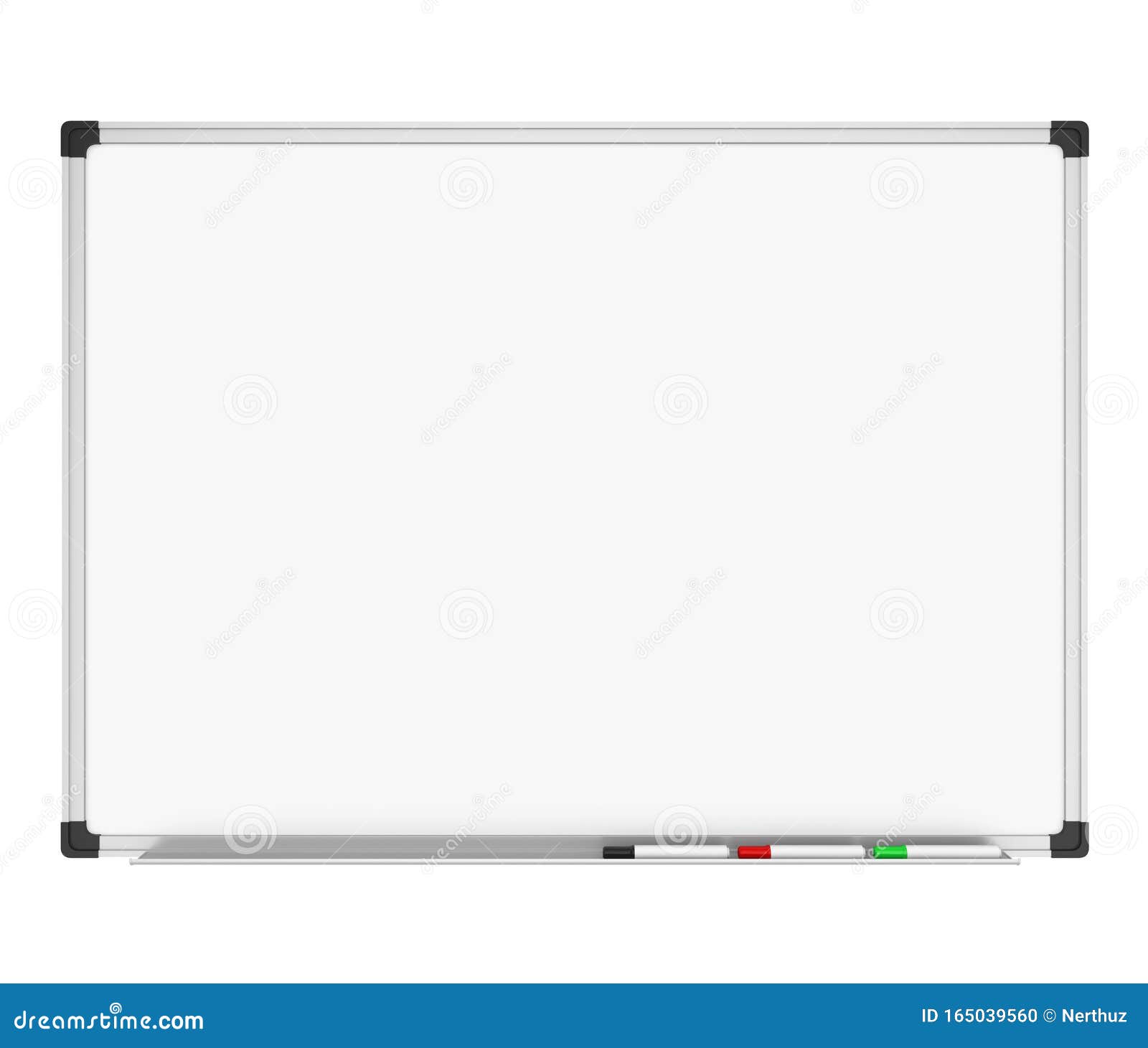 Blank Whiteboard Isolated stock illustration. Illustration of blank ...