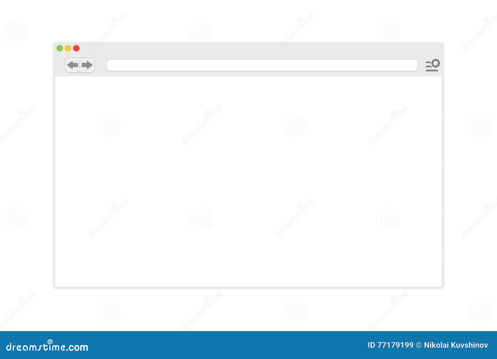 Blank Window Of Email, Template Vector Illustration. Email Message ...