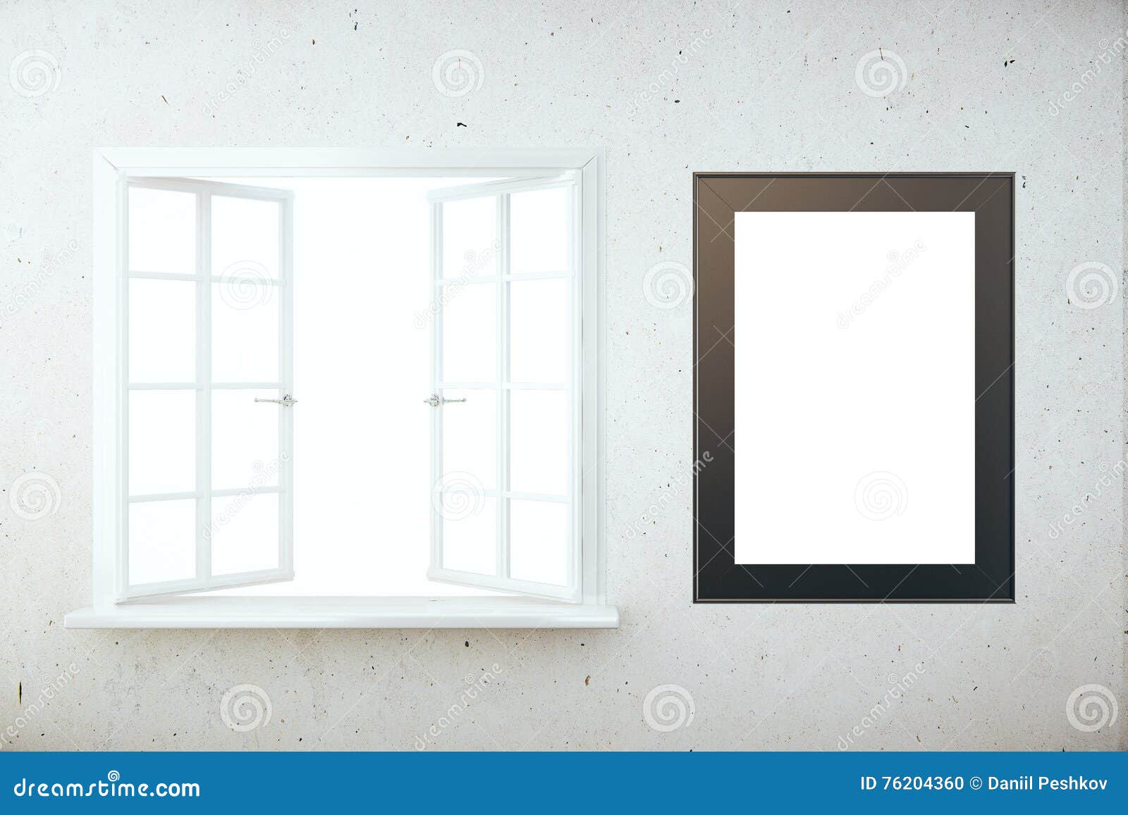Blank Window and Picture Frame Stock Illustration - Illustration of ...