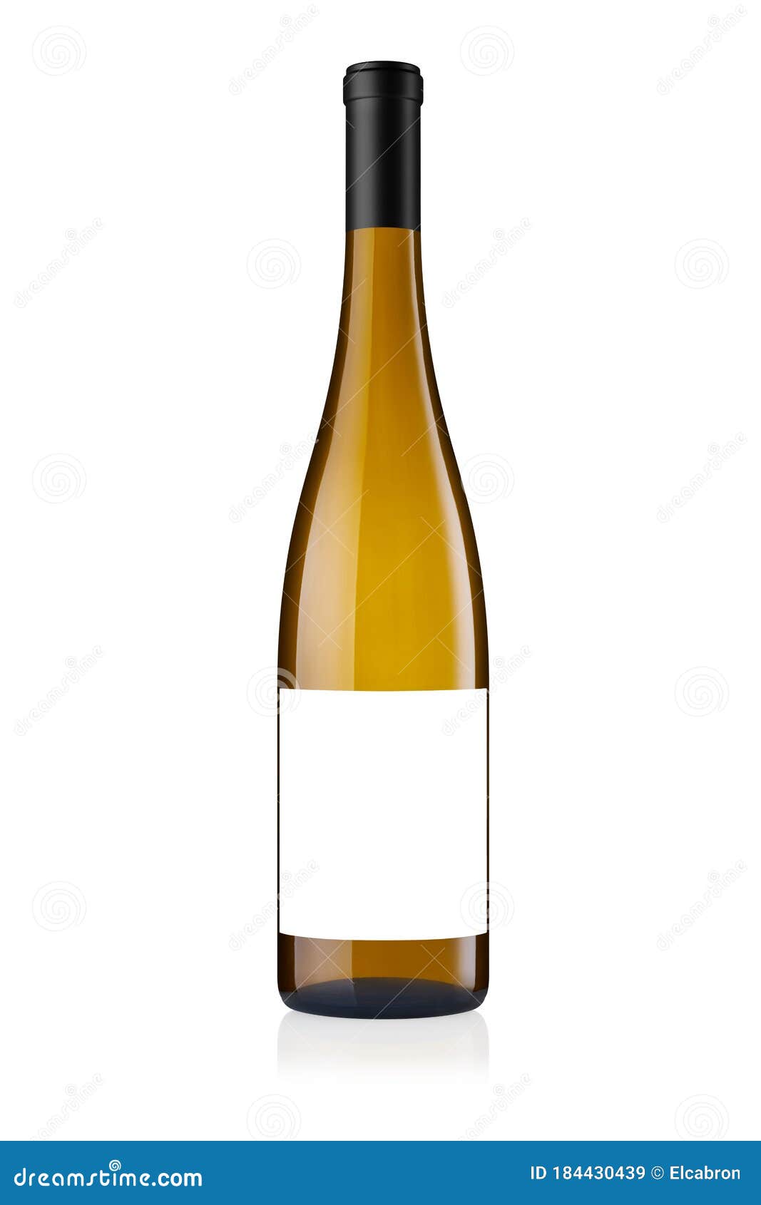 Blank wine bottle stock image. Image of wine, front - 184430439