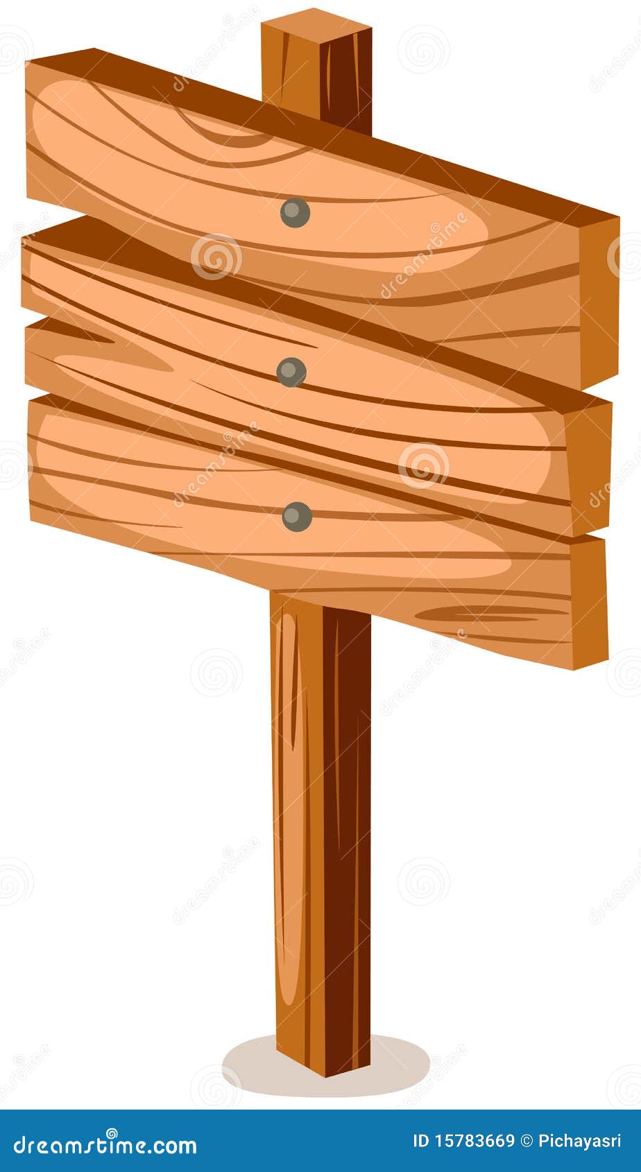 Blank Wood Sign Cartoon Vector | CartoonDealer.com #15783677