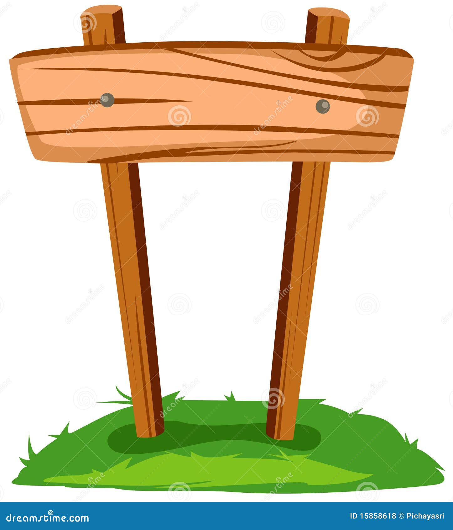 Blank Wood Sign Cartoon Vector | CartoonDealer.com #15783677