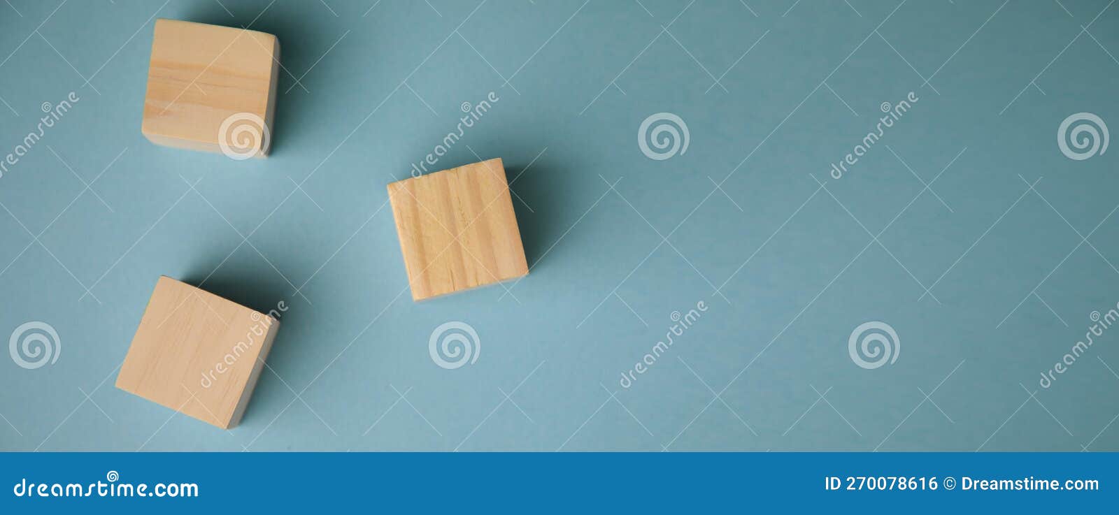 Blank Wooden Cube on the Table Stock Photo - Image of growth, concept ...