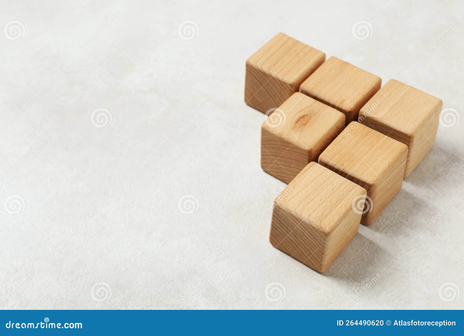 Blank Wooden Cubes for Different Concepts, Space for Text Stock Photo ...