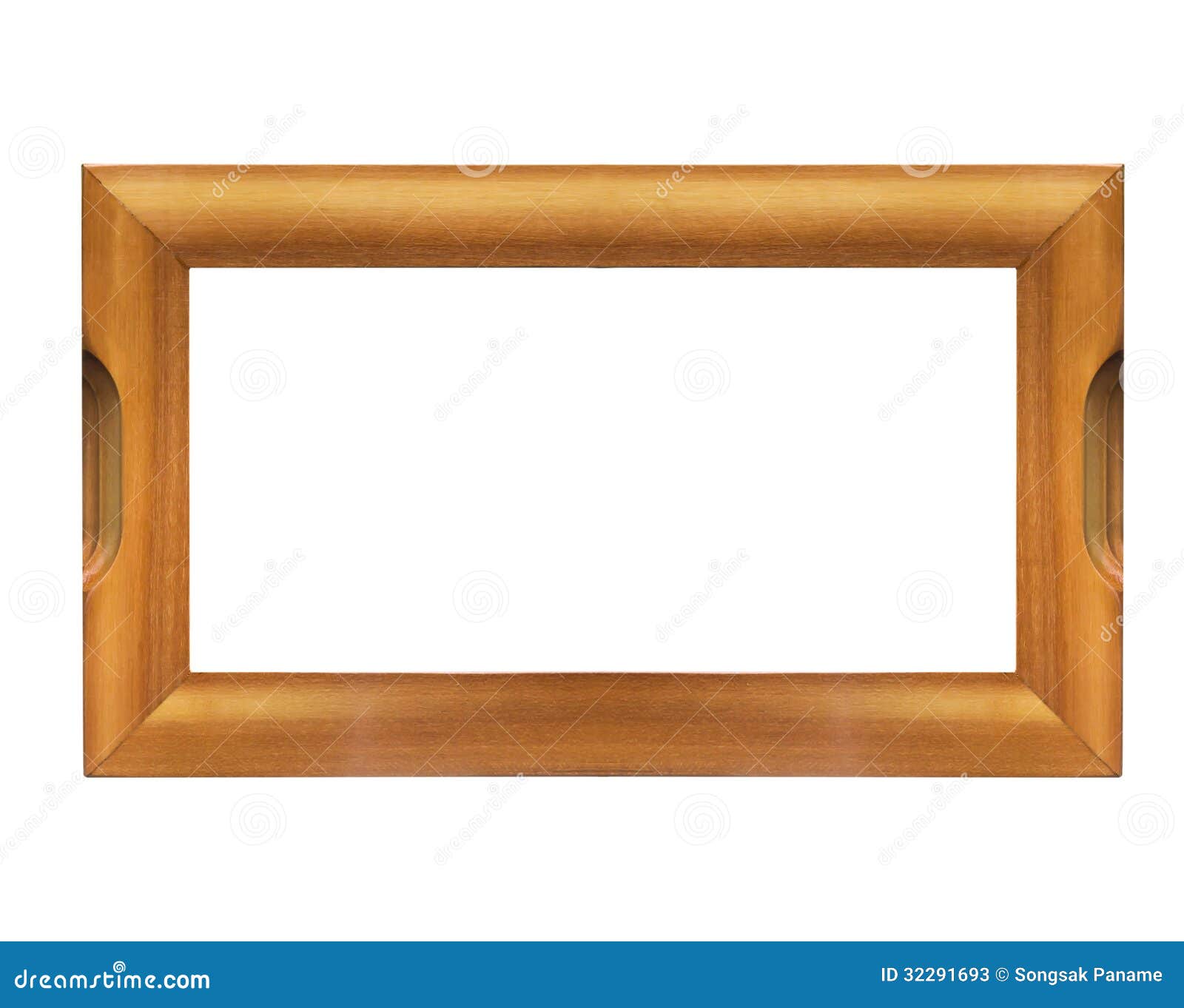 Blank Wooden Frame Isolated Stock Image - Image of elegance, deco: 32291693