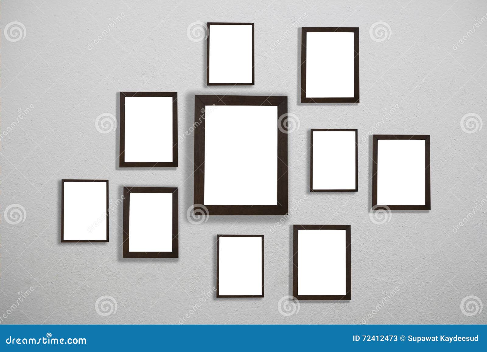 Blank wooden frames stock image. Image of brown, abstract - 72412473