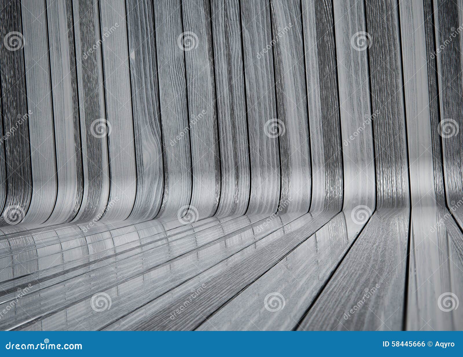 Blank Wooden Grey Floor Wall Round Corner Stock Illustrations – 10 ...