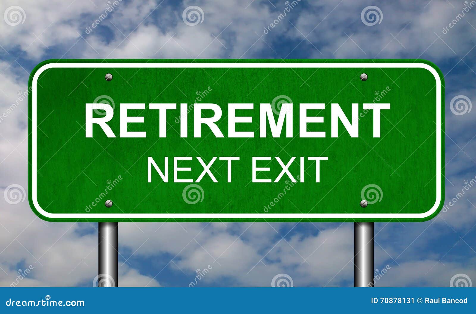 Retirement Road Sign Stock Illustration | CartoonDealer.com #77053957