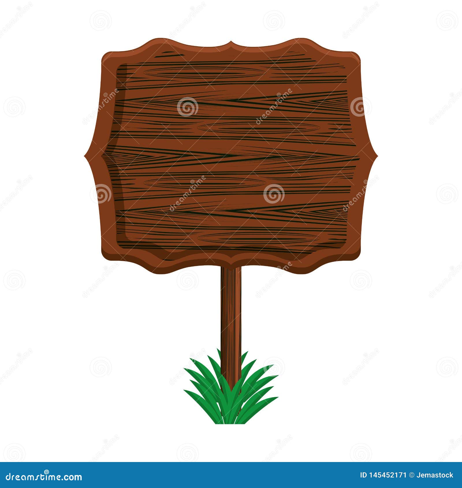 Blank wooden sign stock vector. Illustration of mark - 145452171