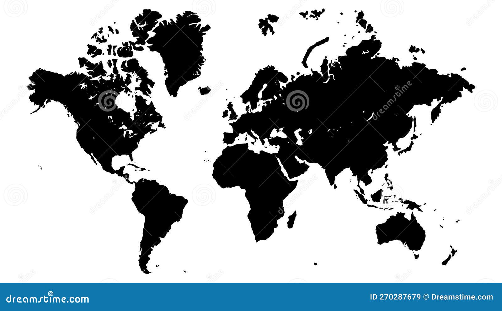 Blank World Map. Flat Earth, Globe, Worldmap Cartoon Vector ...