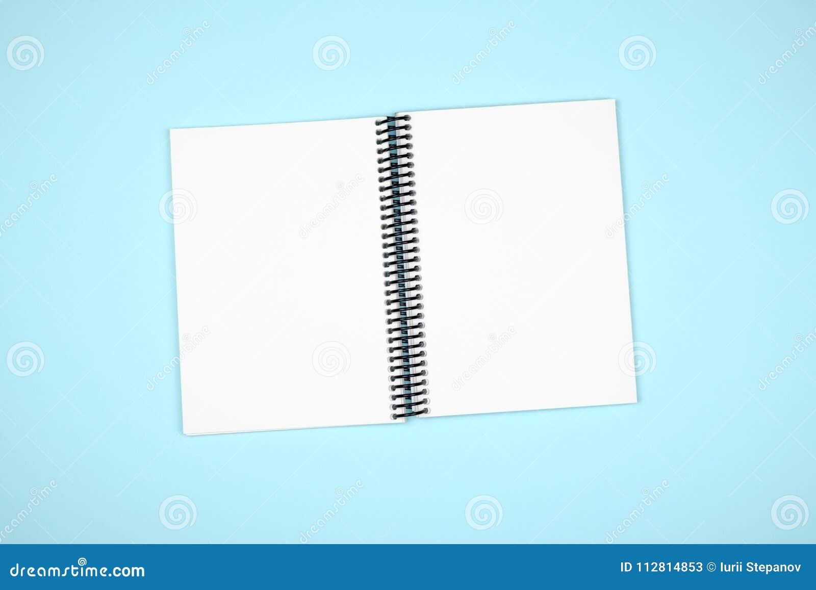 Blank Writing Pad for Ideas on Colored Background Stock Image - Image ...