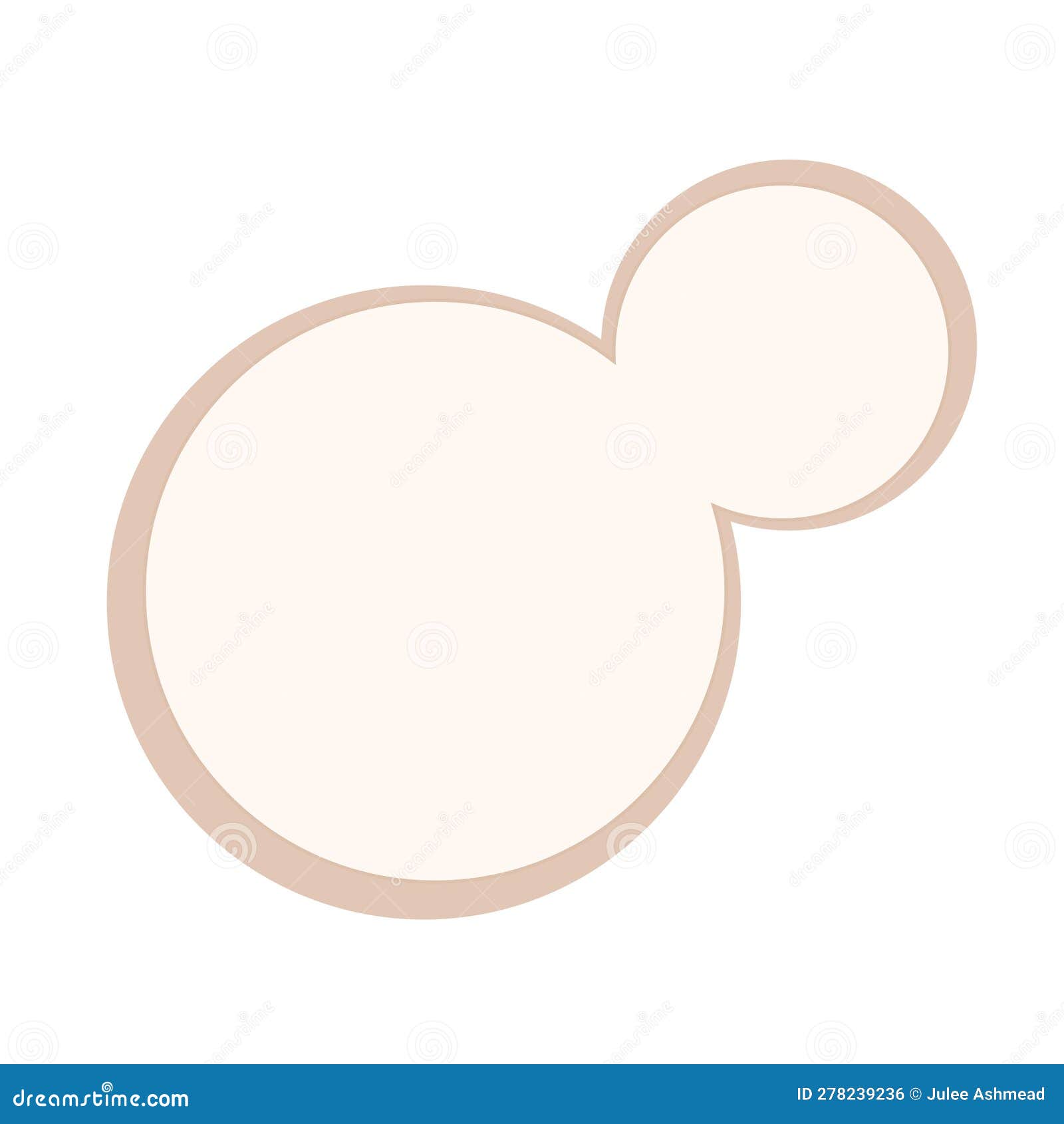 Budding Yeast Vector Illustration Graphic Template Stock Vector ...