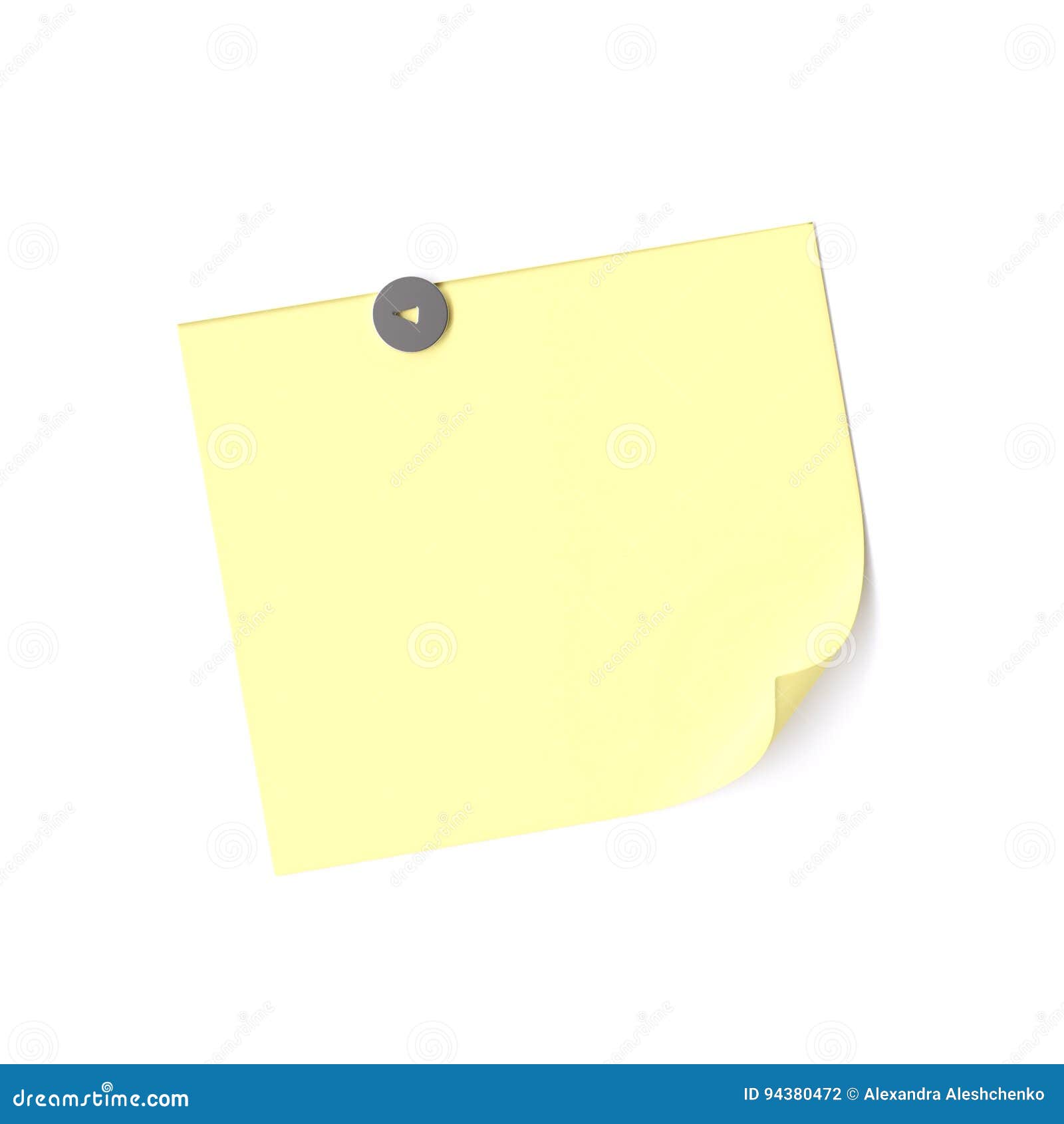 Blank yellow note stock illustration. Illustration of paper - 94380472