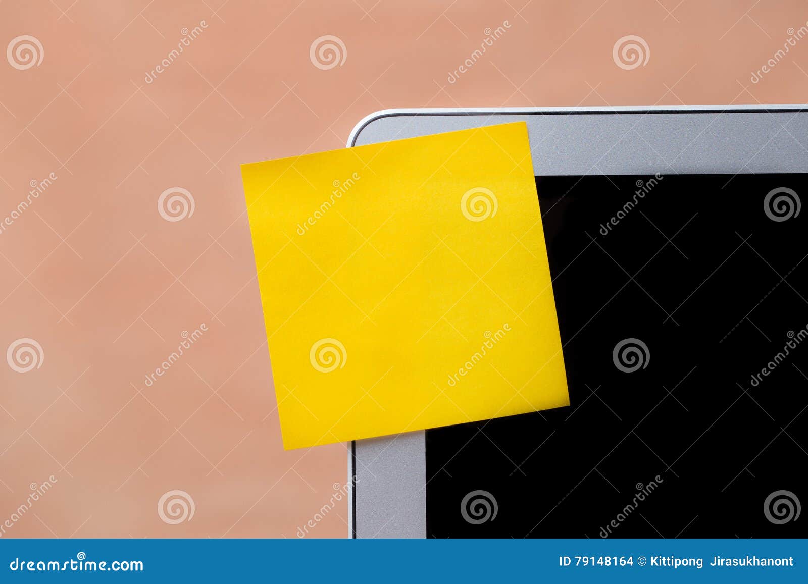 Blank yellow notepad stock photo. Image of copy, notepad - 79148164