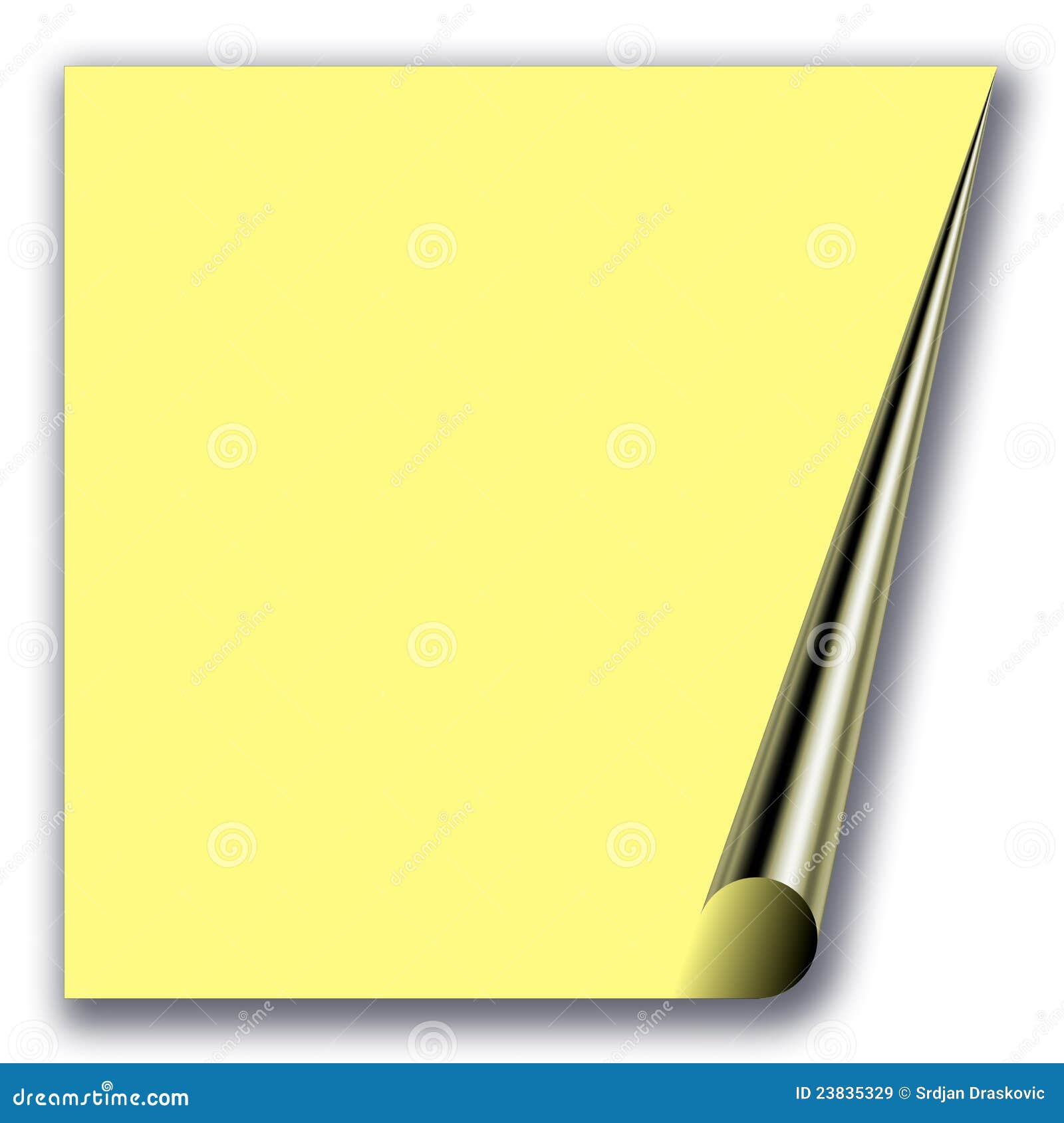 Blank yellow paper stock illustration. Illustration of sticker - 23835329