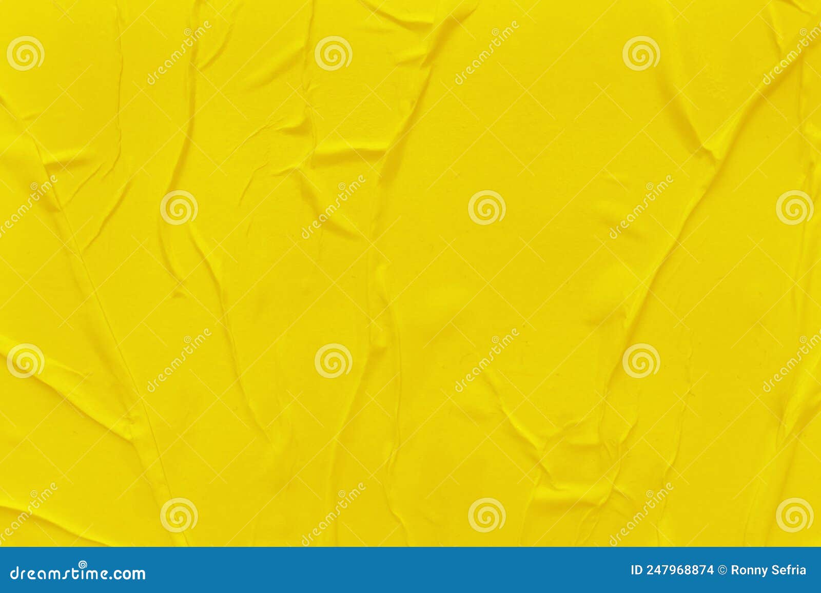 Blank Yellow Paper is Crumpled Texture Background. Crumpled Paper ...