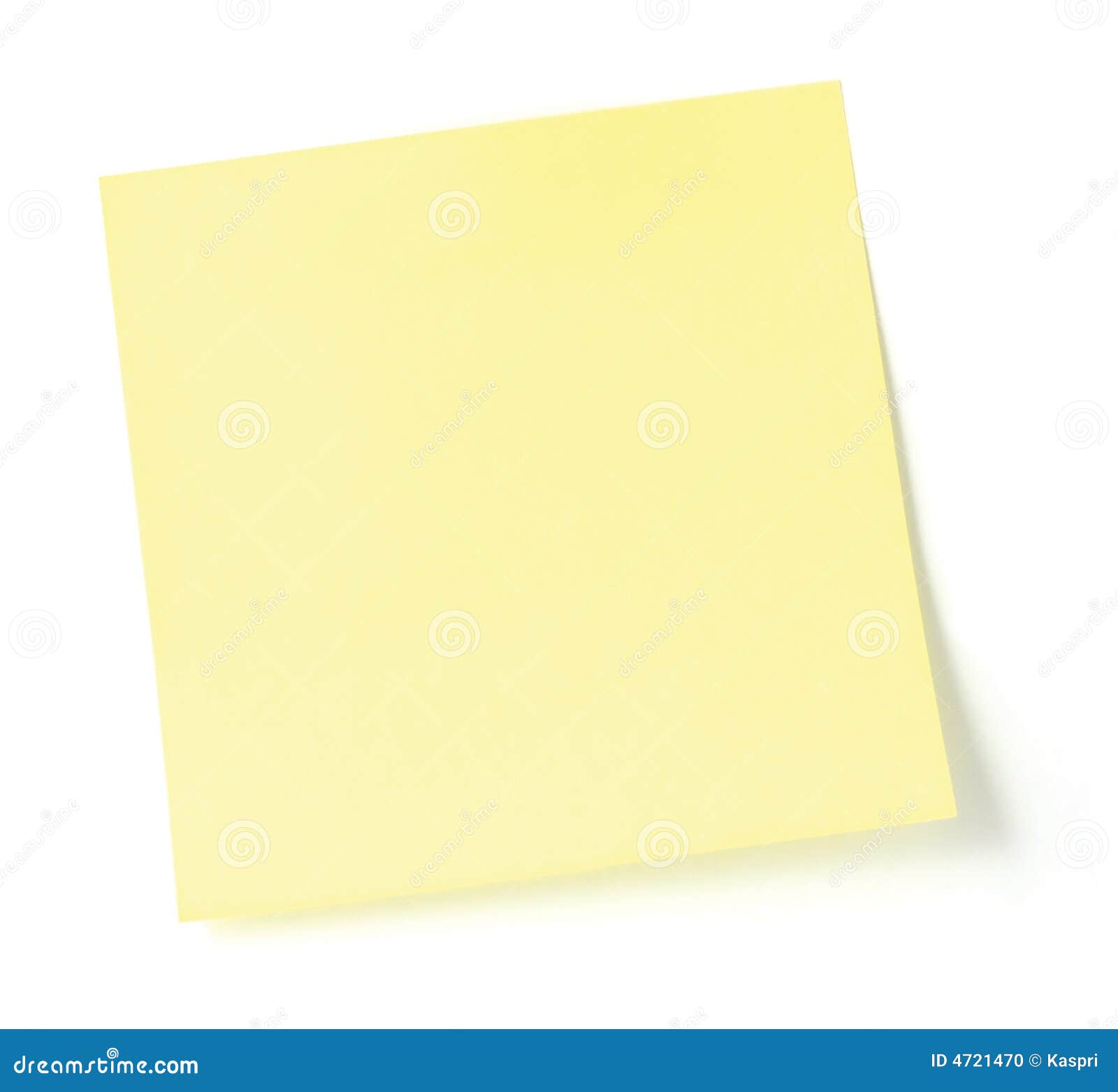 Blank Yellow Post-it To-Do List Sticky Note Sticker Stock Photo - Image ...