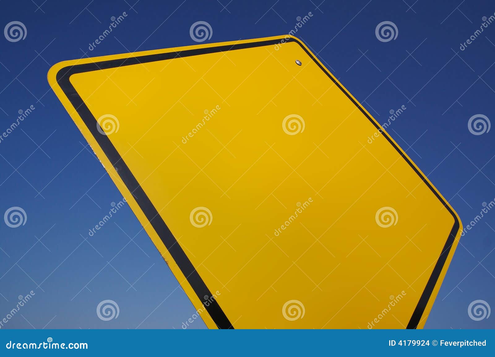 Blank Yellow Road Sign stock photo. Image of hazard, background - 4179924