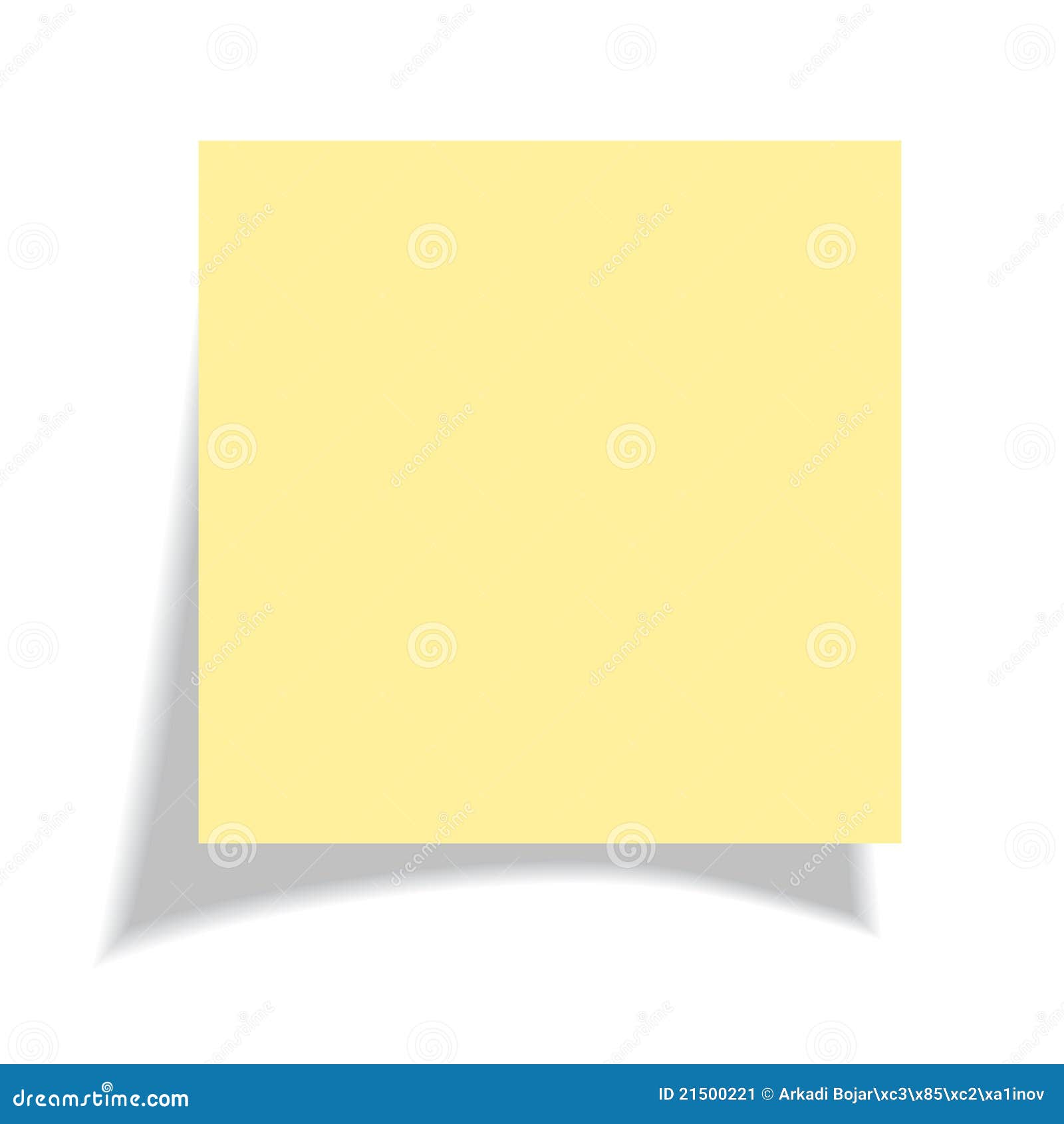 Yellow Sticker Attached Red Push Button Over Transparent Background ...