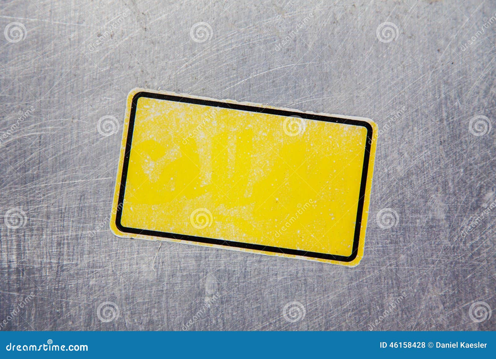 Blank yellow sticker stock photo. Image of yellow, plenty - 46158428