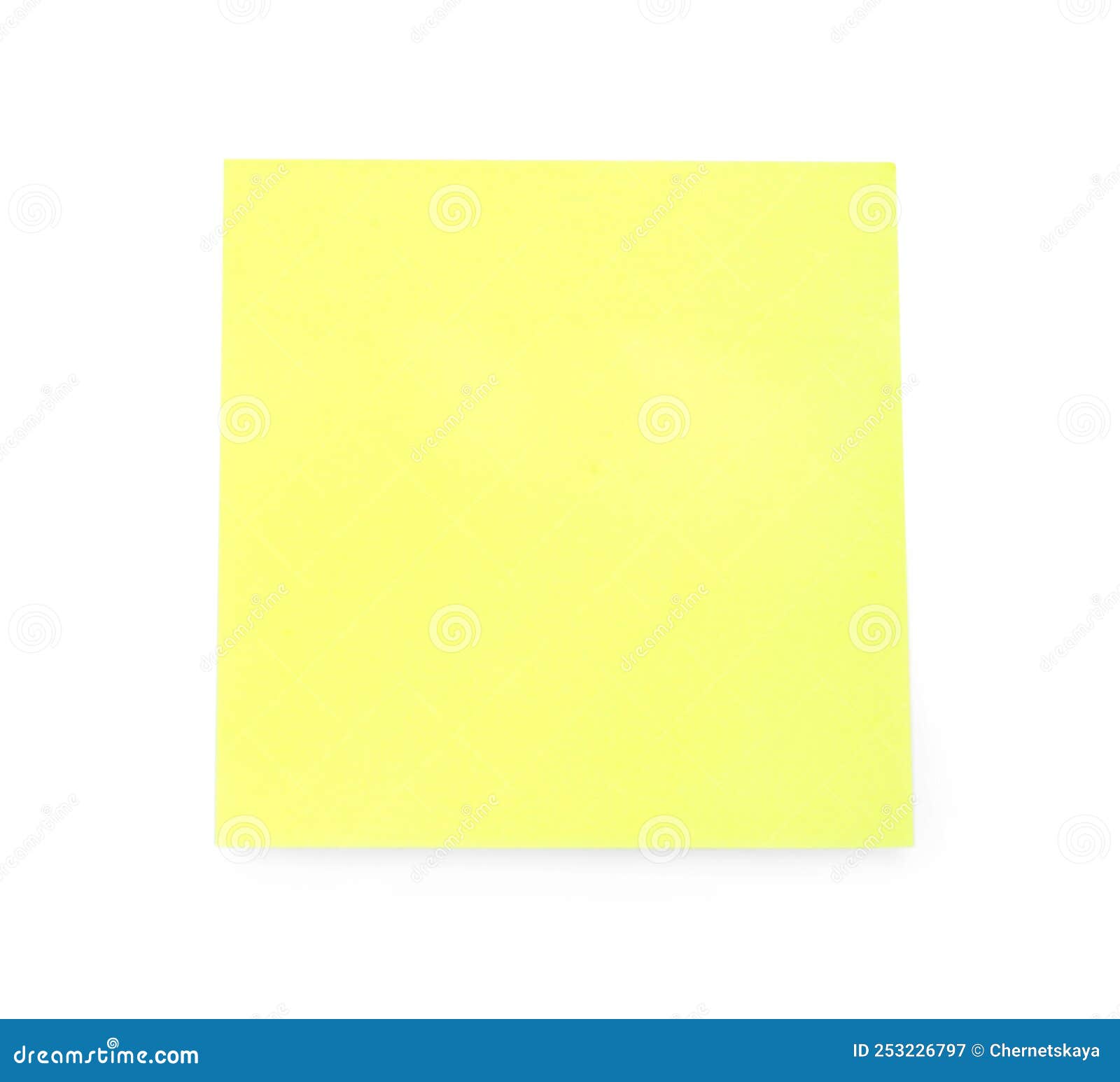 Blank Yellow Sticky Note Isolated on White. Space for Text Stock Image ...