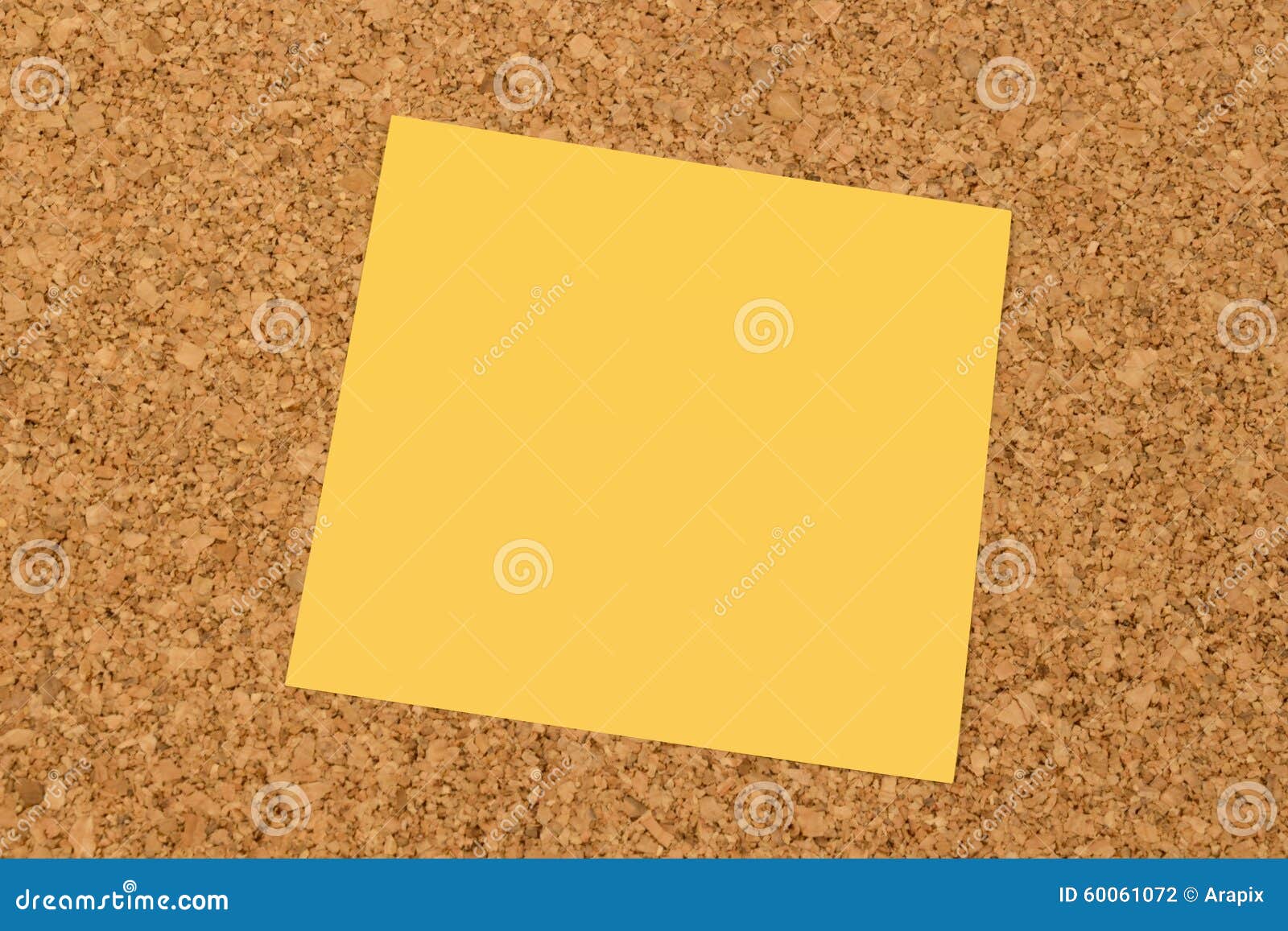 Blank yellow sticky note stock photo. Image of memory - 60061072