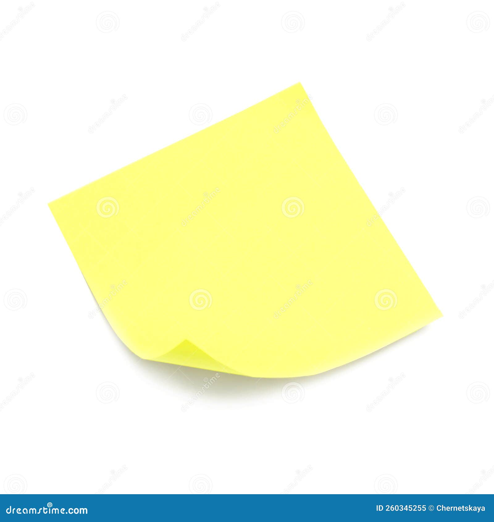 Blank Yellow Sticky Note on White Background Stock Image - Image of ...