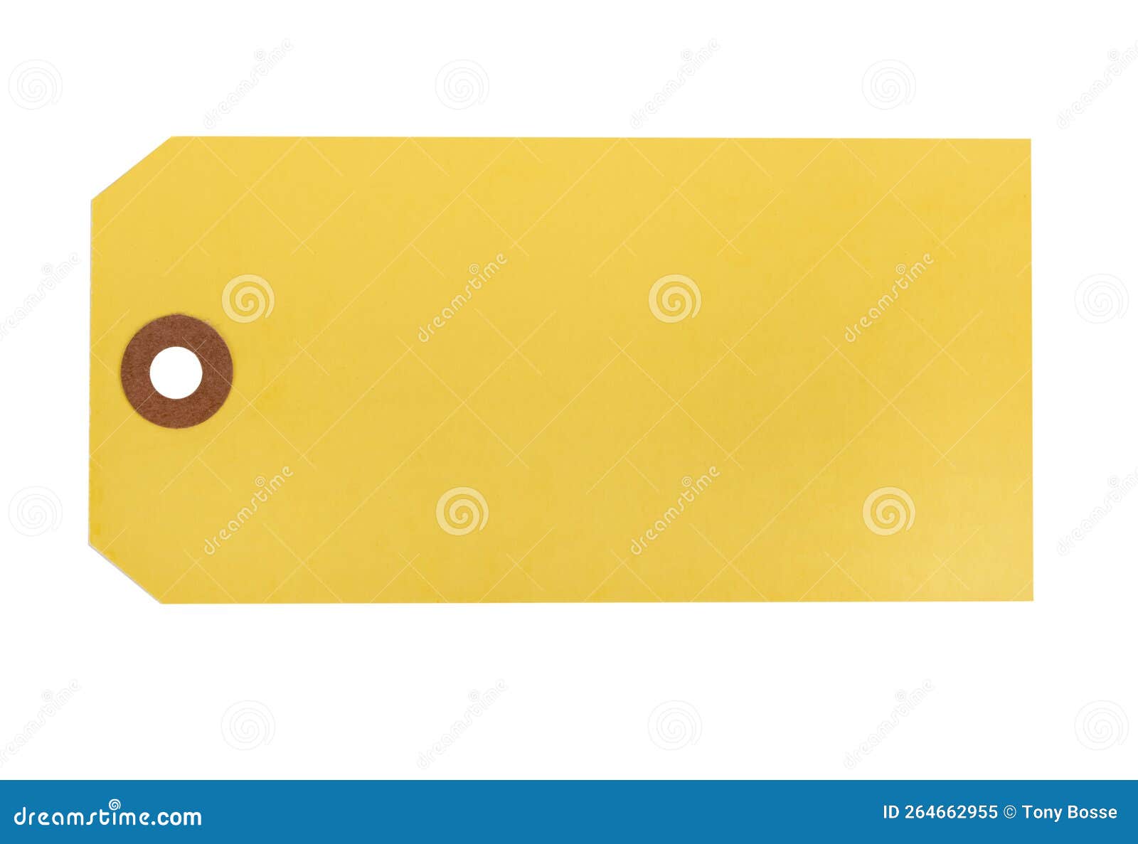 Blank Yellow Tag with Copy Space, Isolated Stock Image - Image of event ...