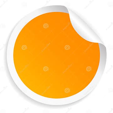 Blank Yellow Vector Sticker Stock Vector - Illustration of coupon, flat ...