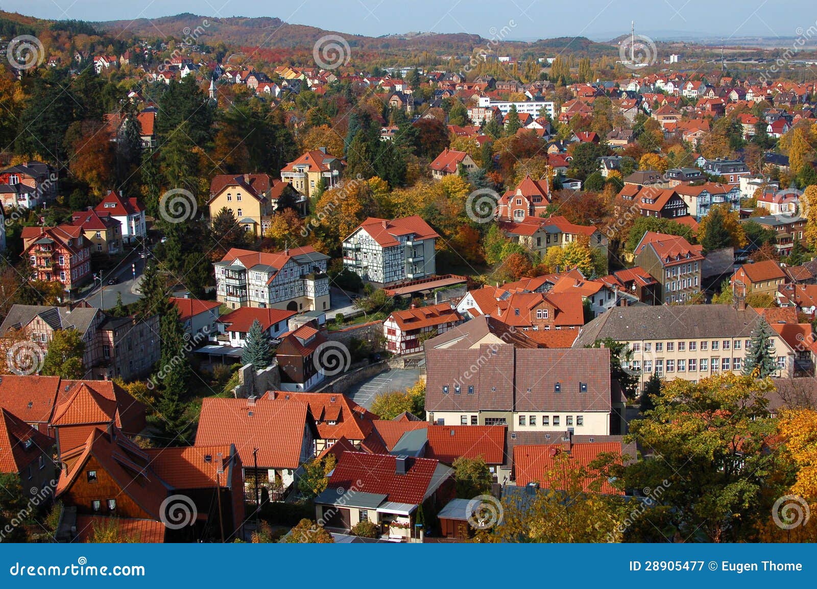 Blankenburg stock image. Image of city, autumn, saxony - 28905477