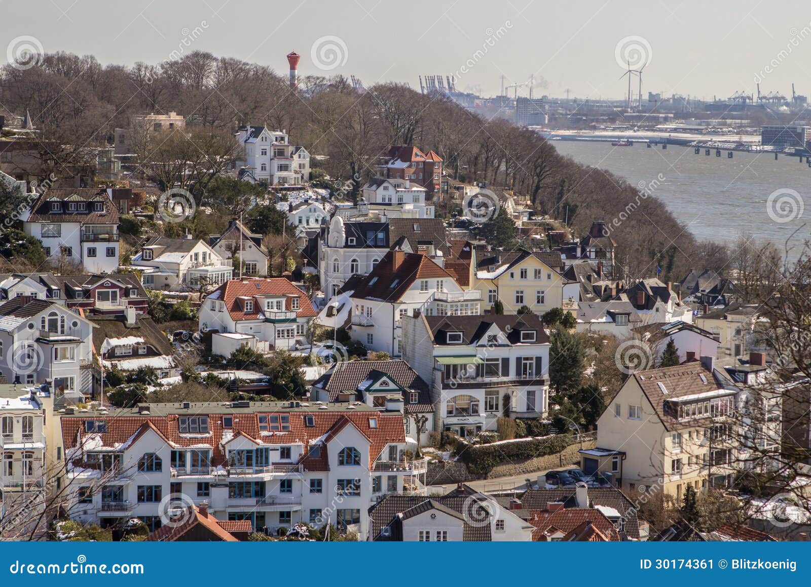 Blankenese stock image. Image of landscape, city, residential - 30174361