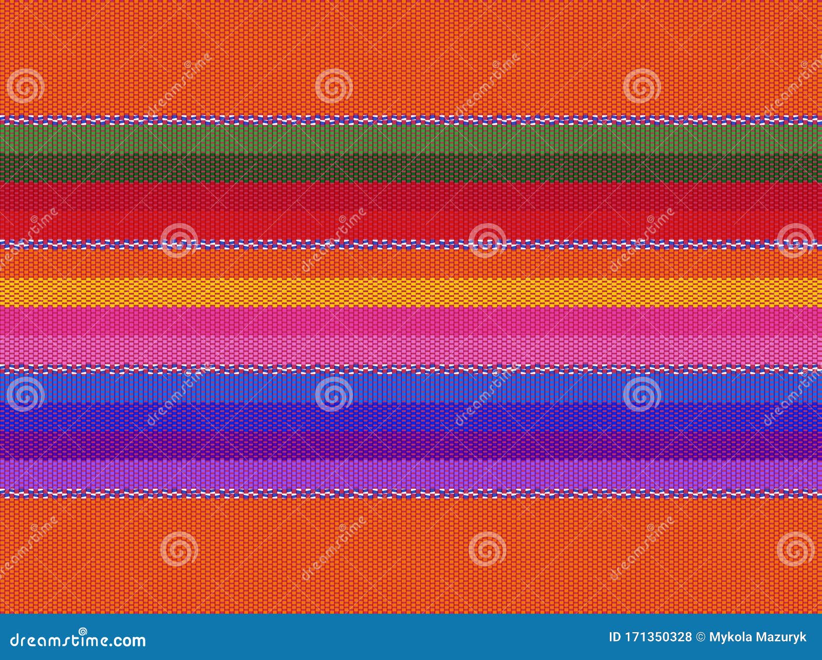 Blanket Stripes Seamless Vector Pattern. Serape Design Stock Vector ...