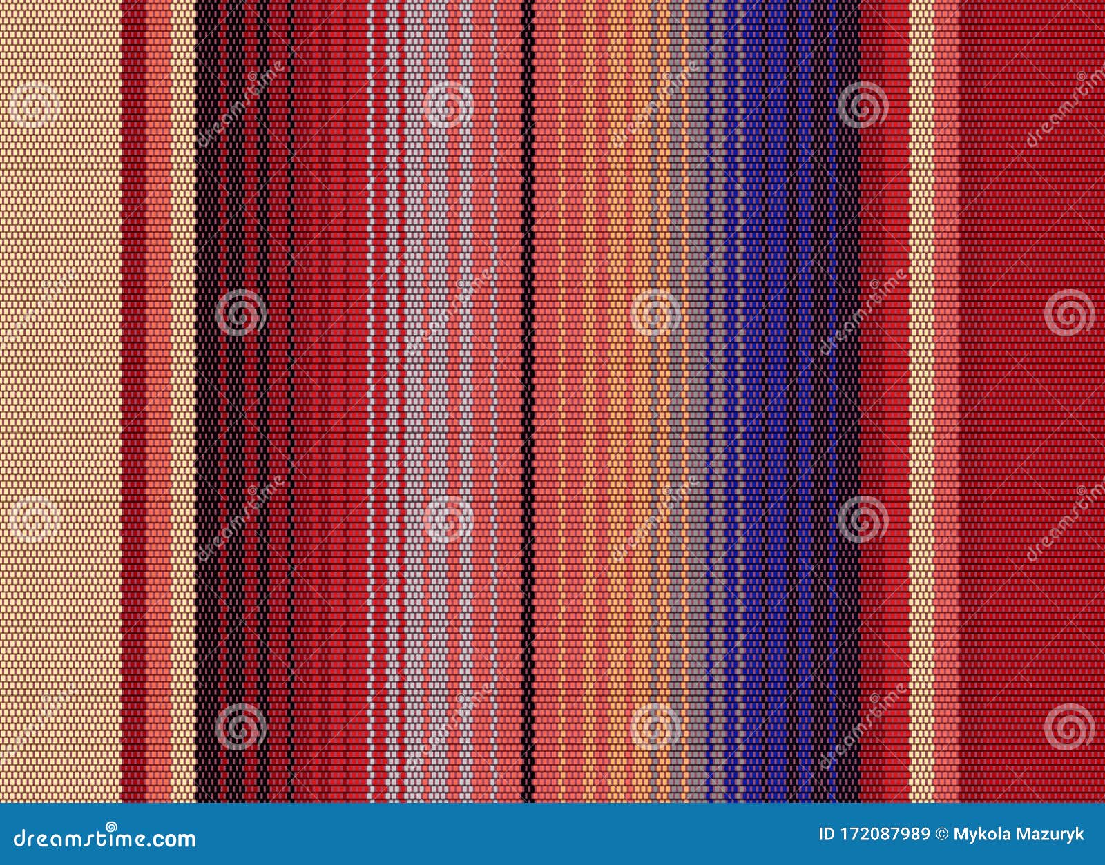 Mexican Fabric Texture Colors Textile Background Vector | CartoonDealer ...