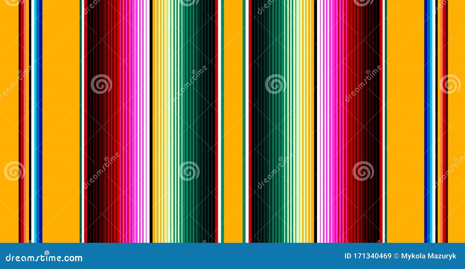 Blanket Stripes Seamless Vector Pattern. Serape Design Stock Vector ...