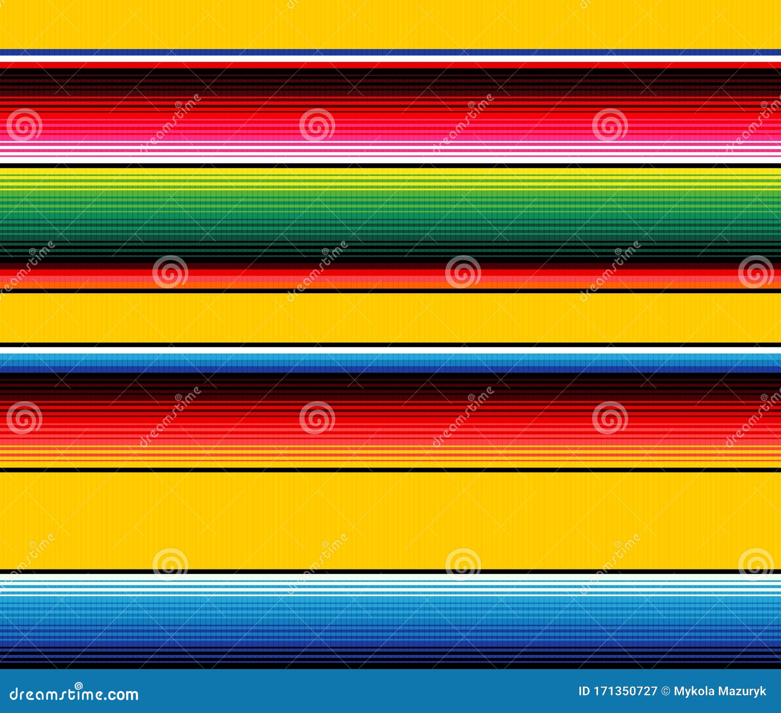 Blanket Stripes Seamless Vector Pattern. Serape Design Stock Vector ...