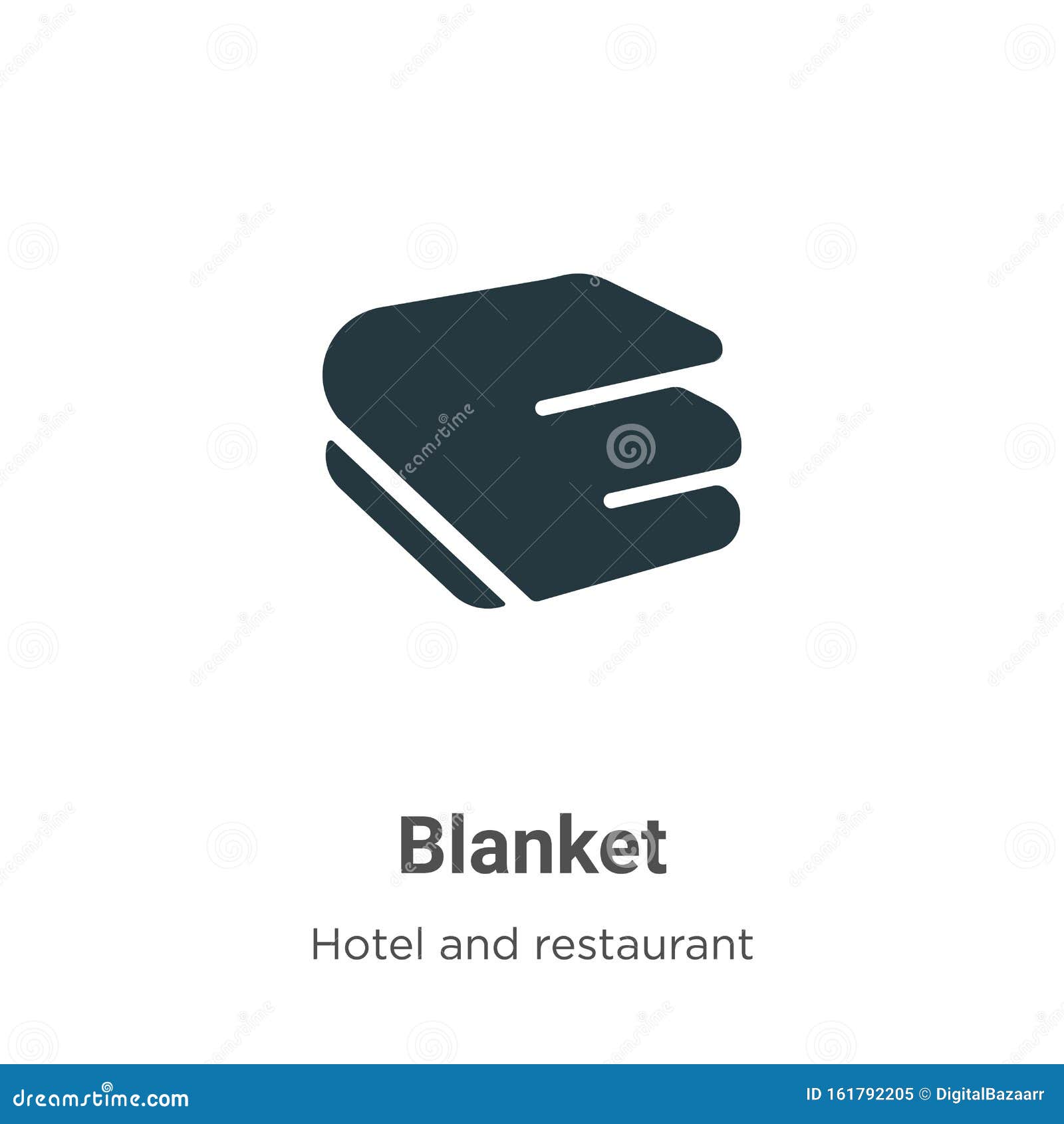 Blanket Vector Icon on White Background. Flat Vector Blanket Icon ...