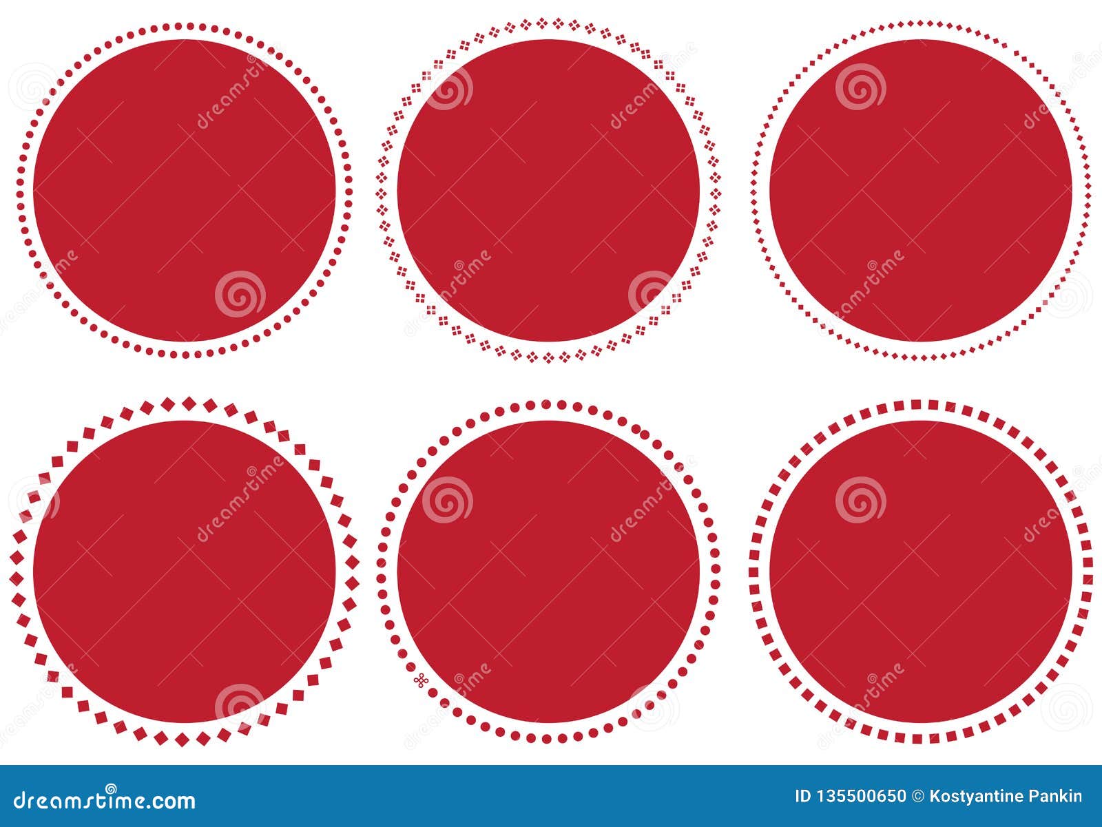 Blanks with ornament stock vector. Illustration of lovely - 135500650