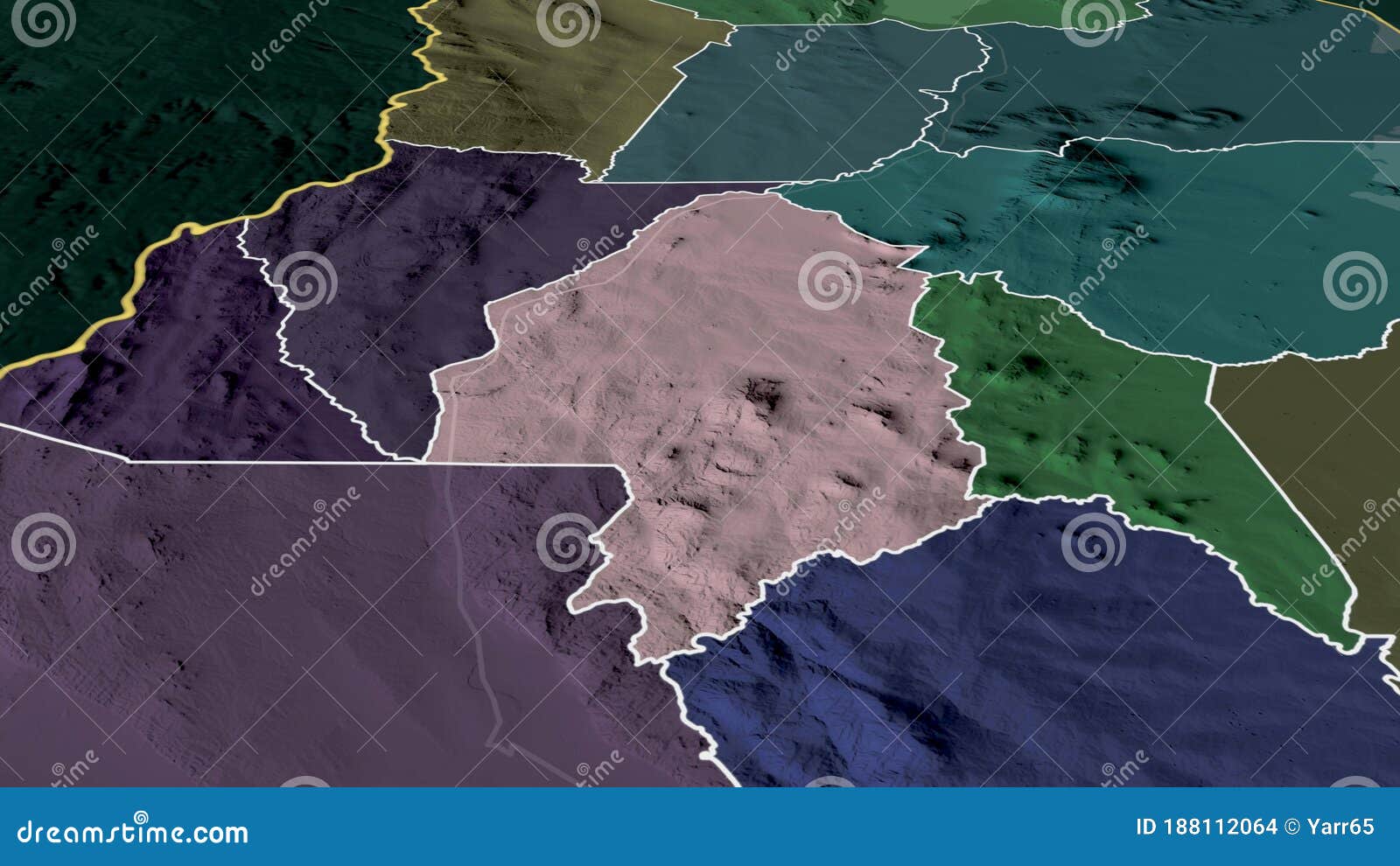 Blantyre, Malawi - Highlighted. Administrative Stock Illustration ...