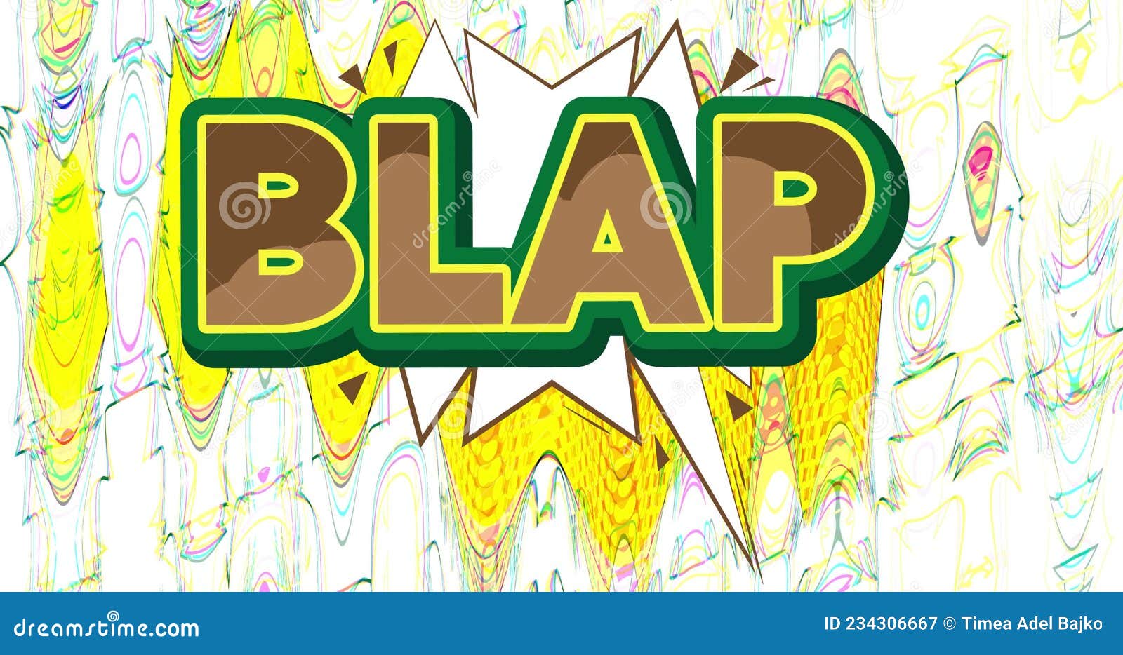 Blap. Comic Book Expression Word Stock Video - Video of blap, bang ...
