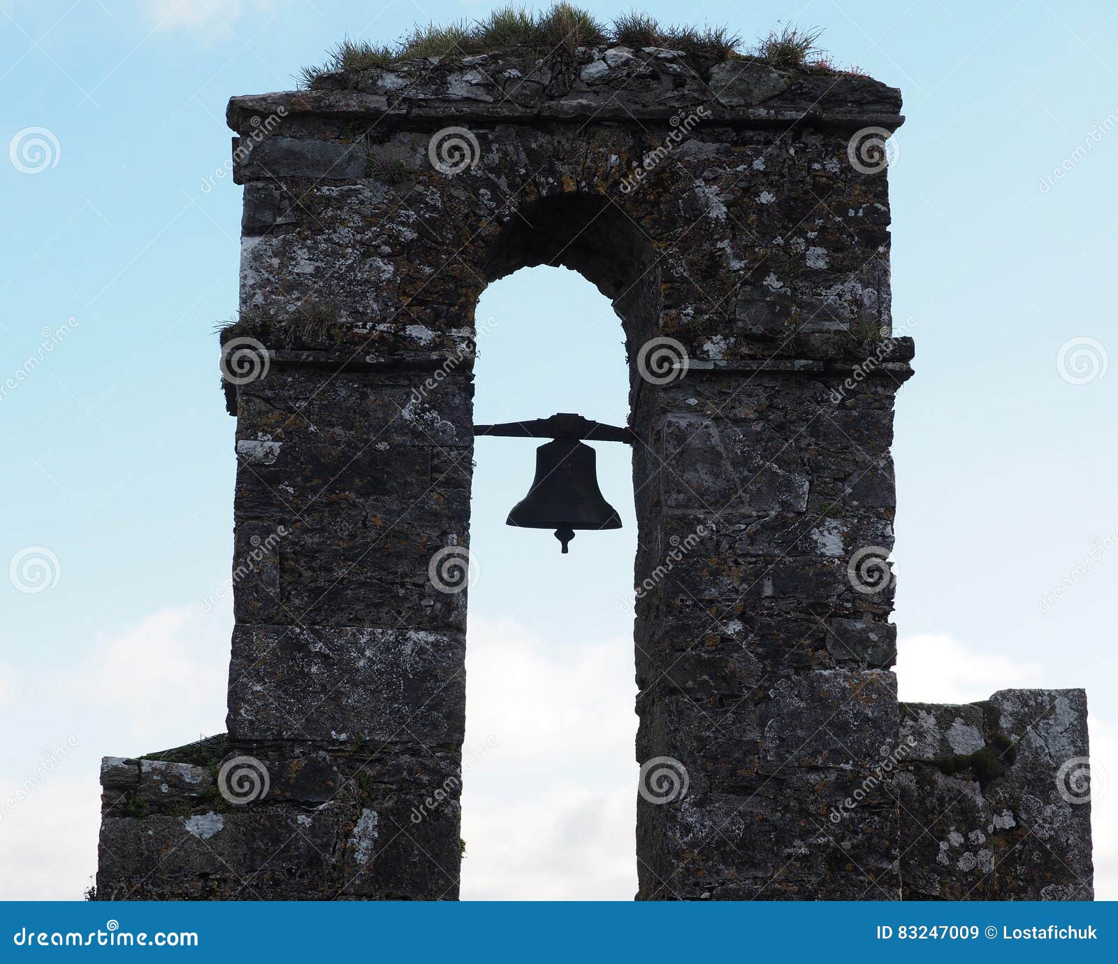 Blarney Castle Keep Bell Tower Ireland Stock Image - Image of battle ...