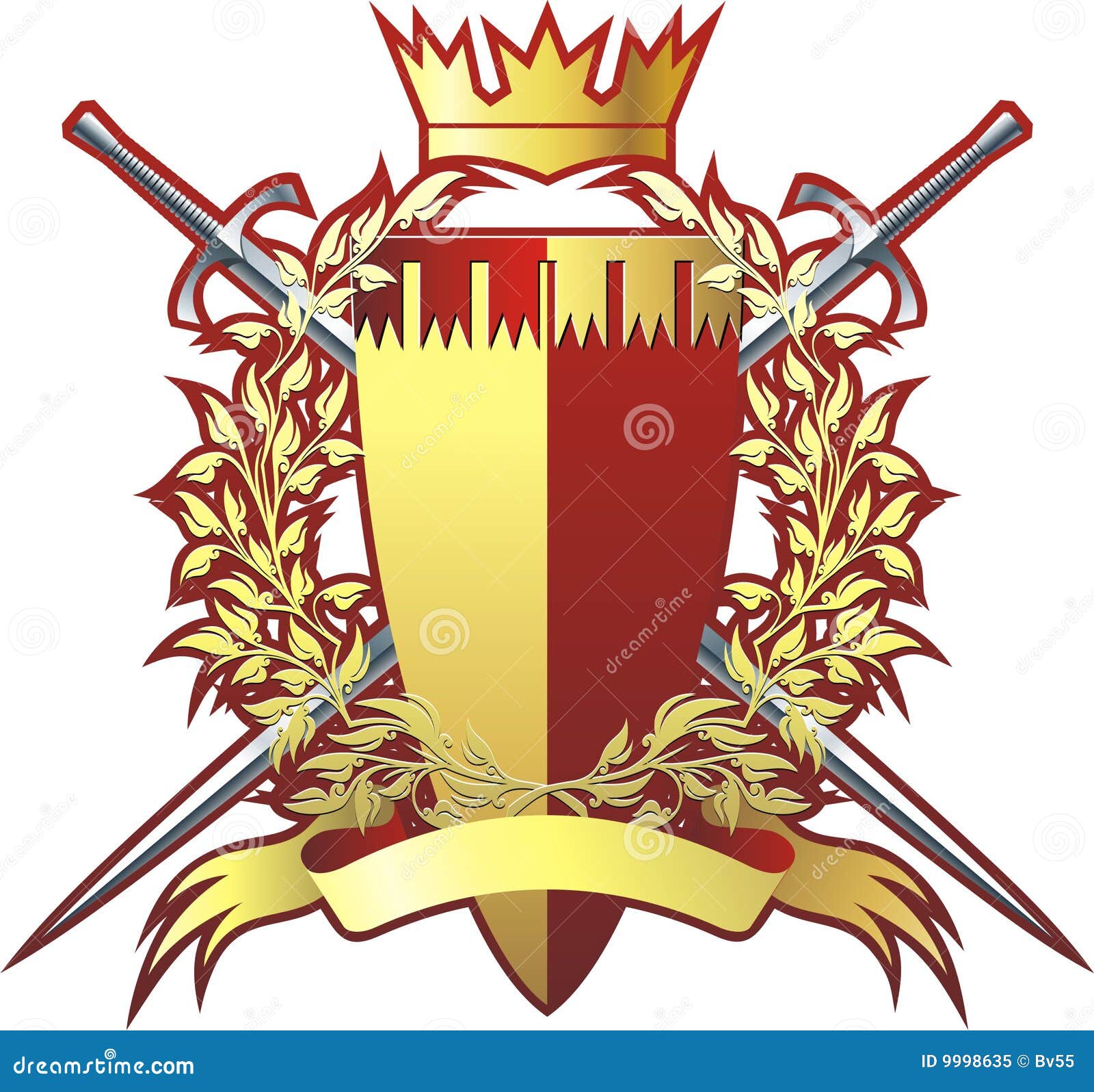 Blason illustration de vecteur. Illustration du modèle - 9998635