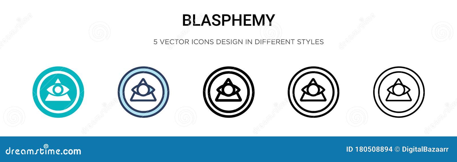 Blasphemy Icon Vector. Trendy Flat Blasphemy Icon From Religion ...