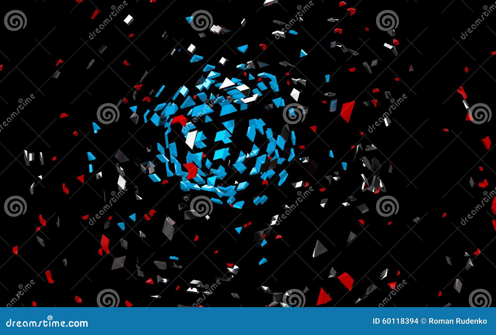 Blast colored particles stock illustration. Illustration of splash ...