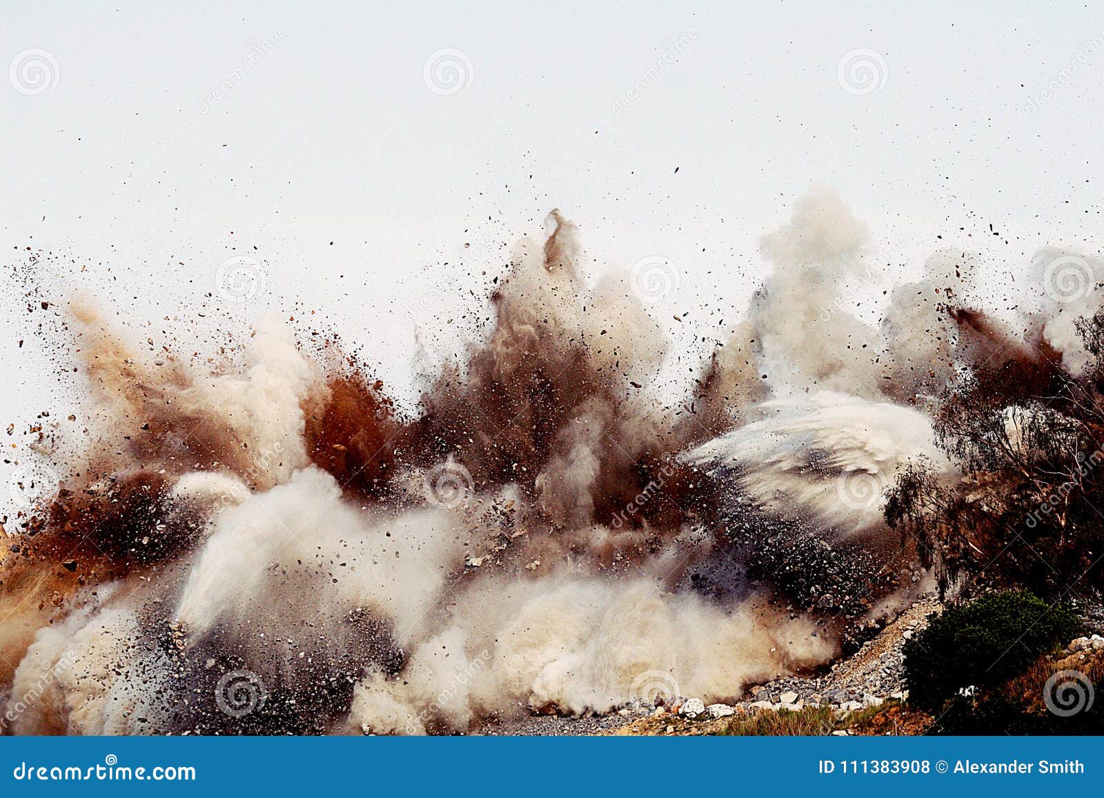 Blast Explosion Gravel Rocks Exploded Stock Photo - Image of rocks ...