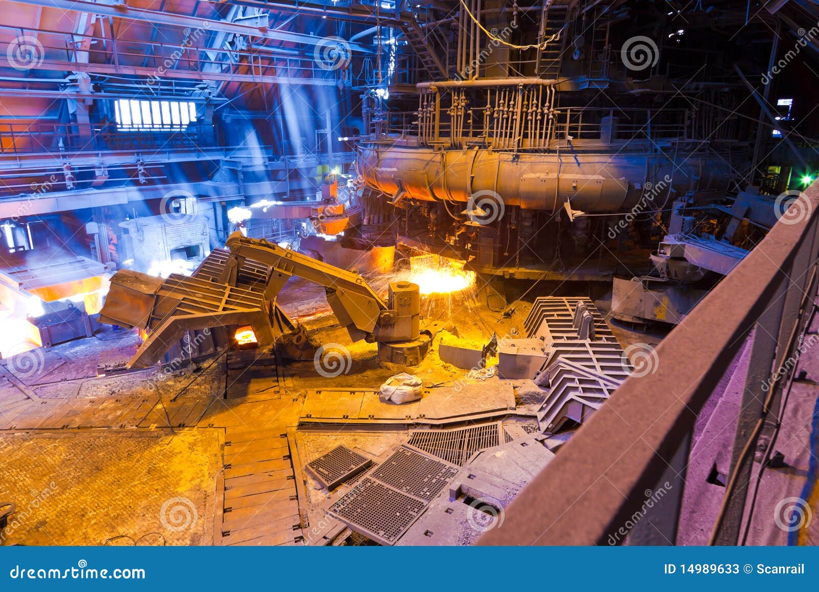 Blast furnace stock image. Image of liquid, industry - 14989633