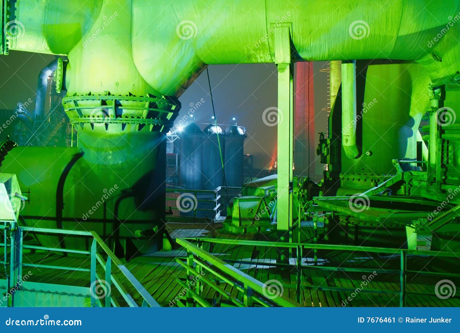 Blast Furnace stock image. Image of smokestack, color - 7676461
