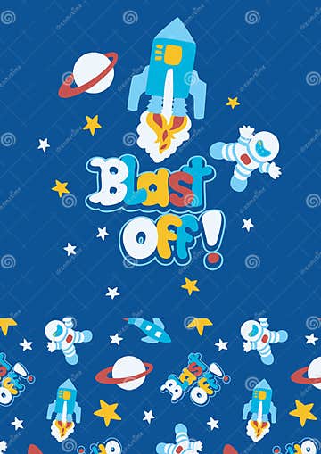 Blast off. stock vector. Illustration of blast, seamless - 36573416