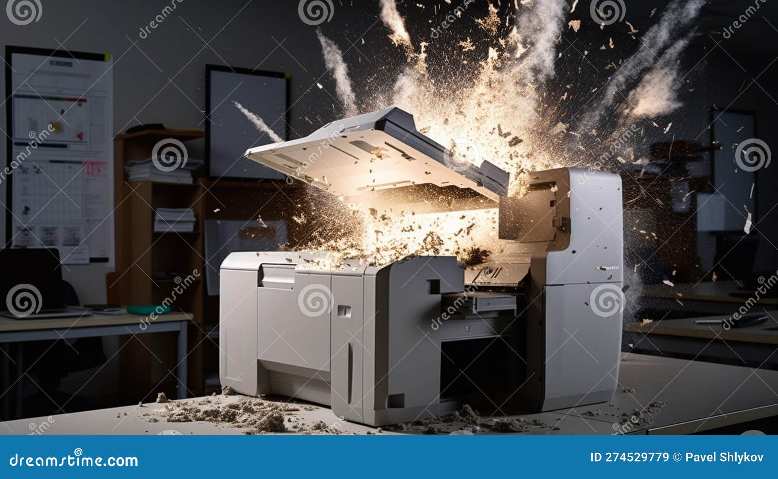 Blast the Printer with a Paper Document File. Printed Page. Problems ...